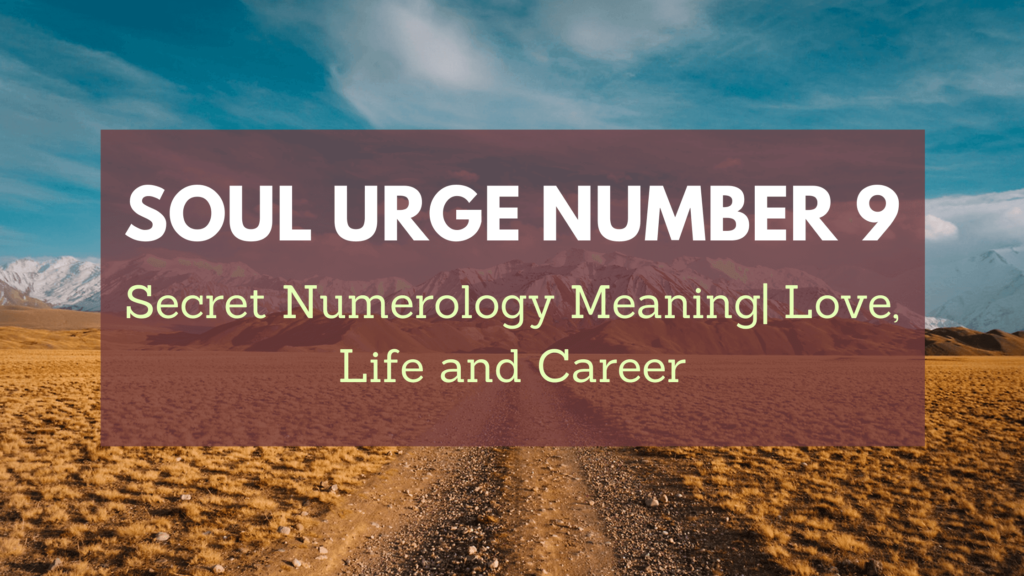 Soul Urge Number 9 Secret Numerology Meaning Love Life And Career
